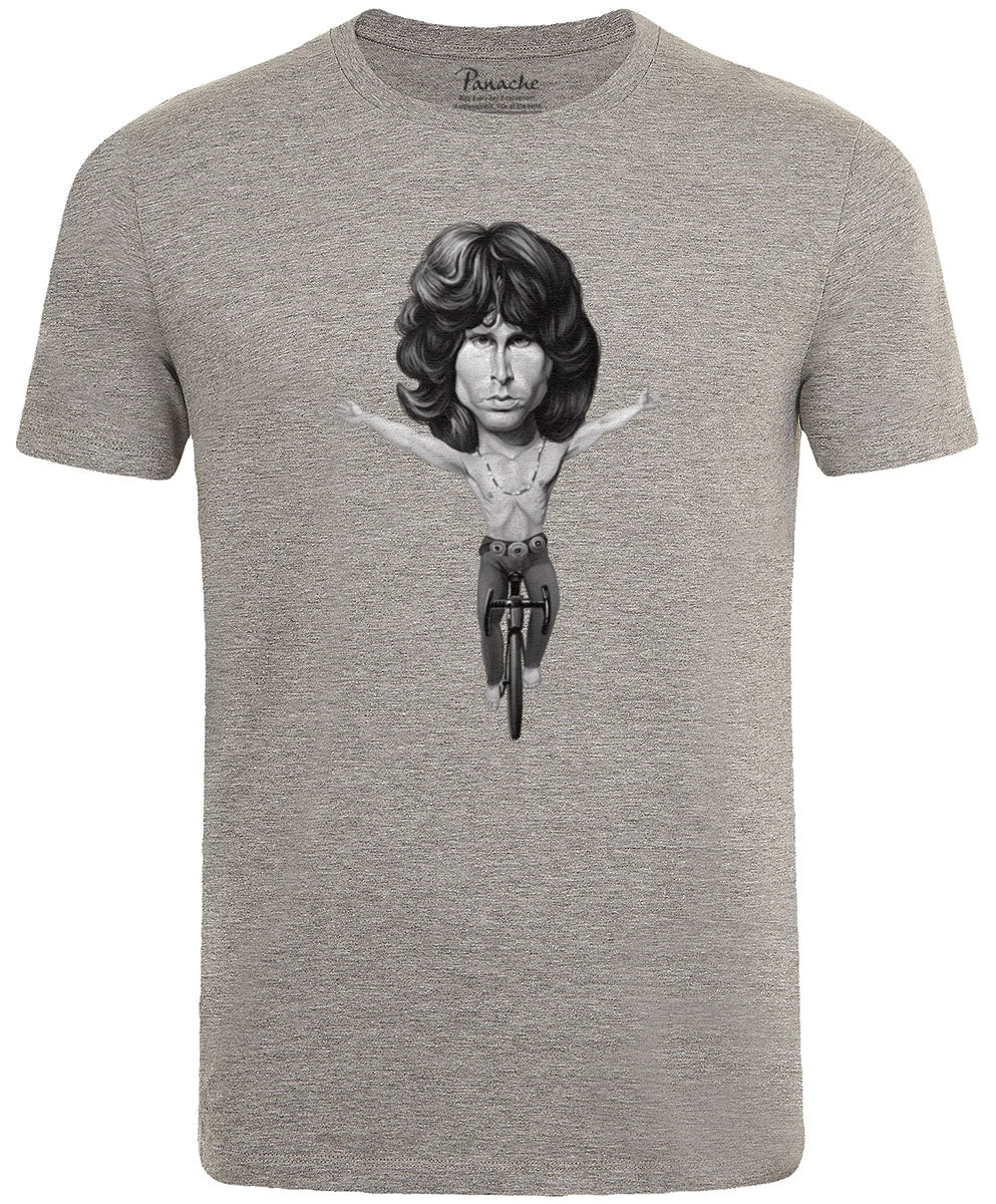 Jim Morrison Riding Bicycle | Mens Cycling T shirts | Panache Cycle UK
